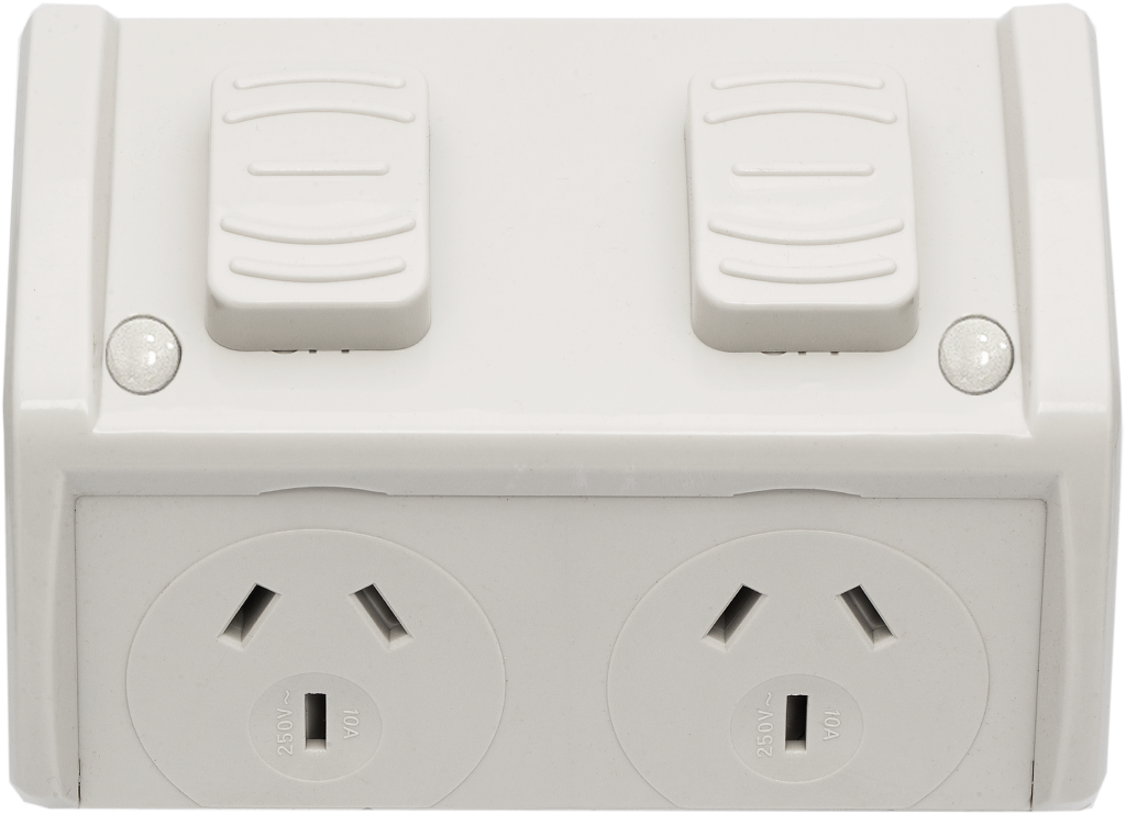 Atmos Unison 240V Double Powerpoint - KASTA
